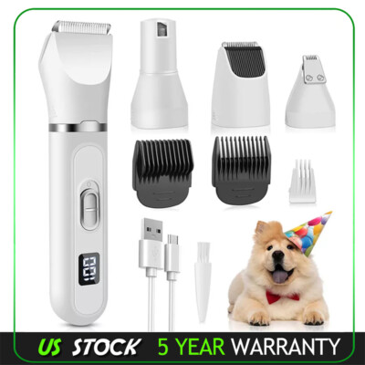Professional Pet Cat Dog Clippers Grooming Kit Pet Hair Trimmer ...