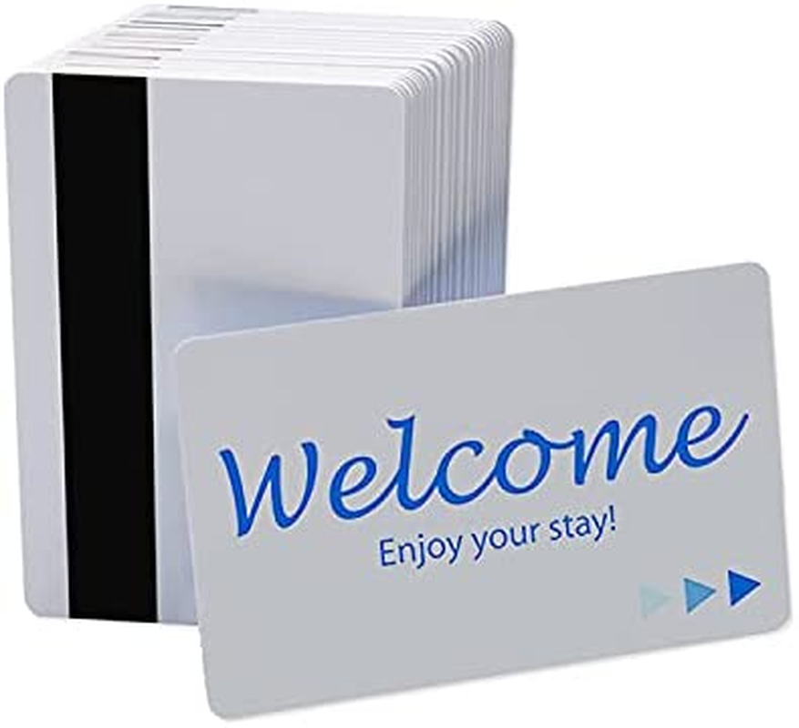 Hotel & Motel Magnetic Stripe Key Cards 500 Pack Blank Room Access ...