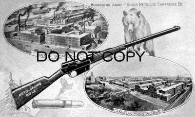 ANTIQUE REPRO PHOTO ADVERTISING PRINT REMINGTON MODEL 8 AUTOLOADING ...