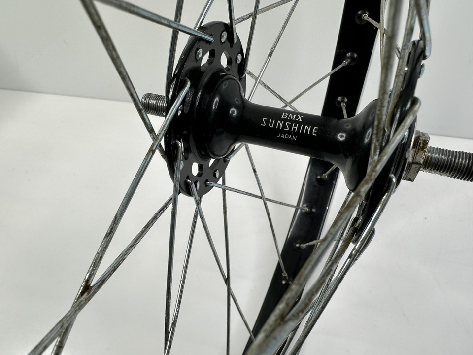 Vintage Ukai 7C Sunshine BMX Racing 20” Wheel Set 36s SunTour Black ...