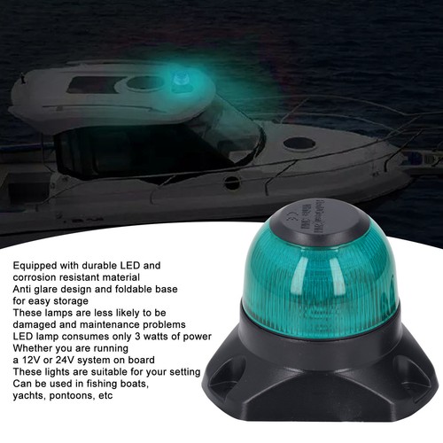 Boat Navigation Light LED IP67 Waterproof Anti Glare Foldable Boat ...