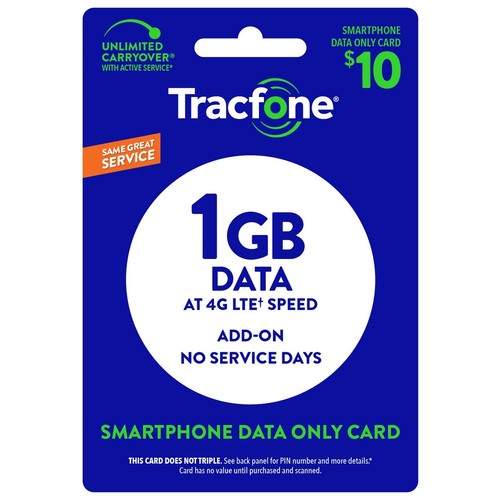 TracFone 1GB Data Add On for SmartPhone,Loaded Directly, fast & right ...
