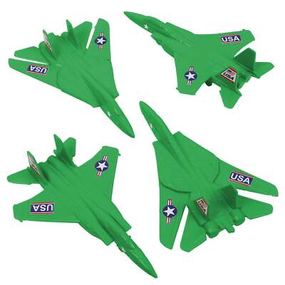 TimMee Processed Plastic F-14 F-15 Green Fighter Jets Tim Mee Army Men ...