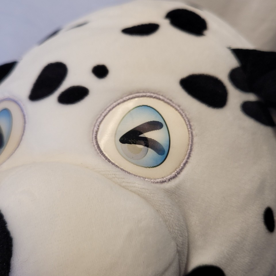 Hug Fun Dalmation Puppy Dog Plush Flip Eye Stuffed Animal Toy 18" Spots ...