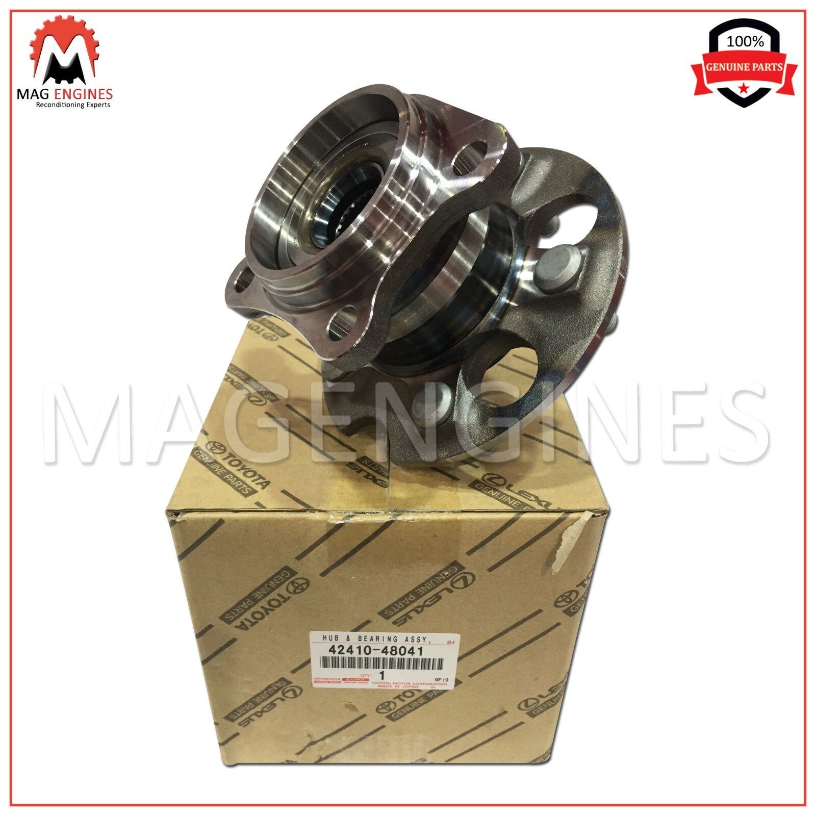 42410-48041 GENUINE OEM HUB & BEARING ASSY, REAR AXLE, RH/LH 4241048041 ...