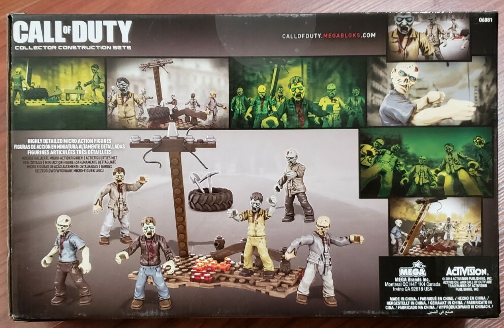 Mega Bloks Construx Call of Duty 06826 Zombies Horde (6 Mini Figs) VHTF ...