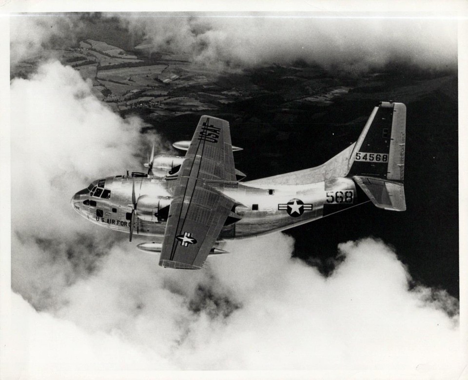 1960's US Air Force Photograph Fairchild C-123 in Flight Alaska ...