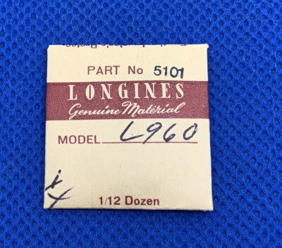 Longines 960 Part#5101 Case Screws (3) Sealed. New Old Stock. 60-50 L ...