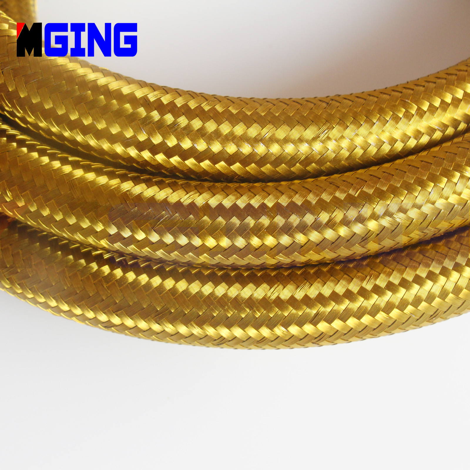 8-an an-8 8 Stainless Steel Braided Fuel Line Gas Oil Hose 5M 16.4FEET ...
