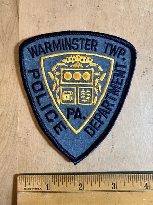 Warminster Township Pennsylvania Police Department Shoulder Patch | eBay