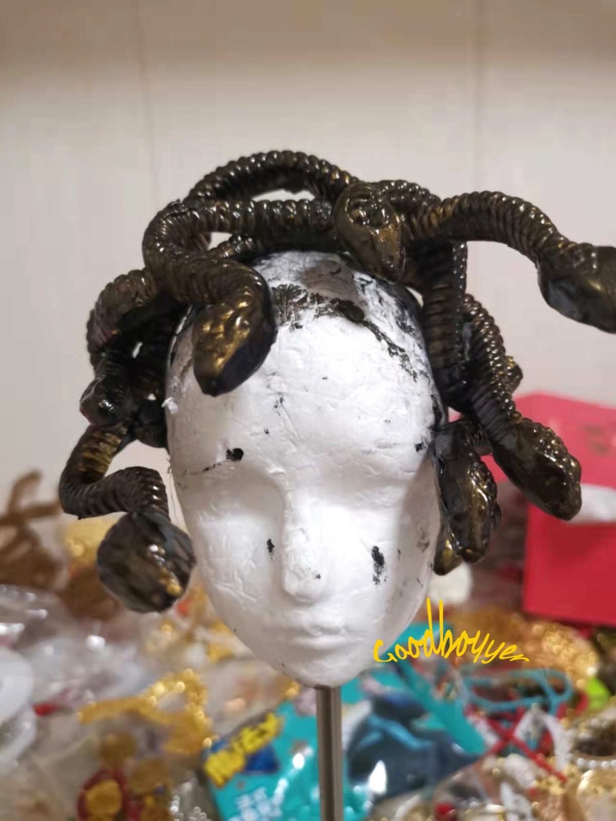 Dollmore 1/4 1/3 BJD Headwear Dark Snake Hair Hoop Gothic Punk Style ...