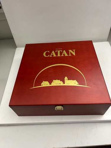 SETTLERS OF CATAN 15th ANNIVERSARY WOOD BOX COLLECTORS EDITION 2010 ...