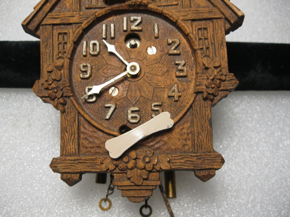 Vintage Keebler Bulldog and Bone Seesaw Animated Pendulette Clock Works ...