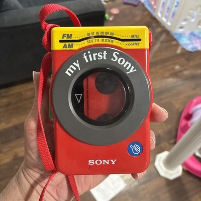 Vintage My First Sony Walkman WM-F3030 Audio Cassette Tape Player & AM ...