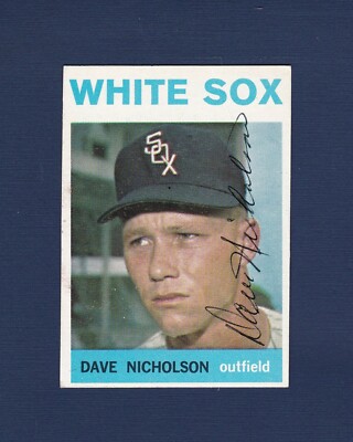 Dave Nicholson signed Chicago White Sox 1964 Topps baseball card | eBay