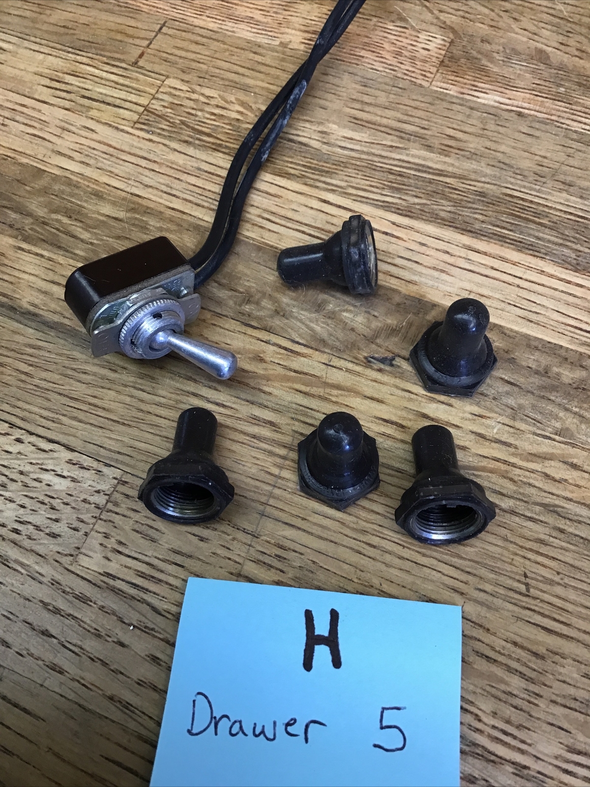 5 Toggle Switch Rubber Boot Cover Cap Brass Threads | eBay