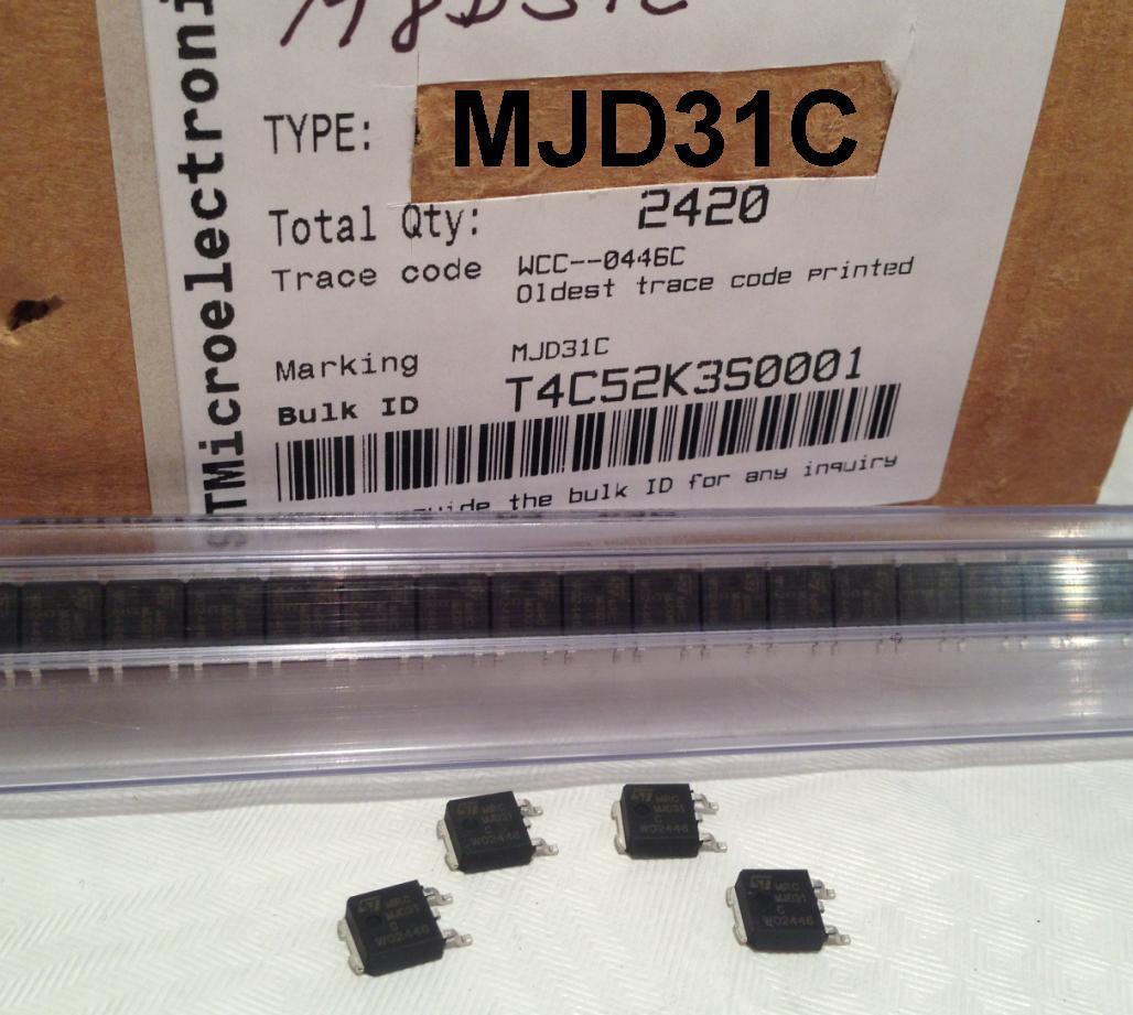 10 Stück MJD31C | NPN POWER TRANSISTOR | 100V | 3A | 15W | DPAK | STM ...