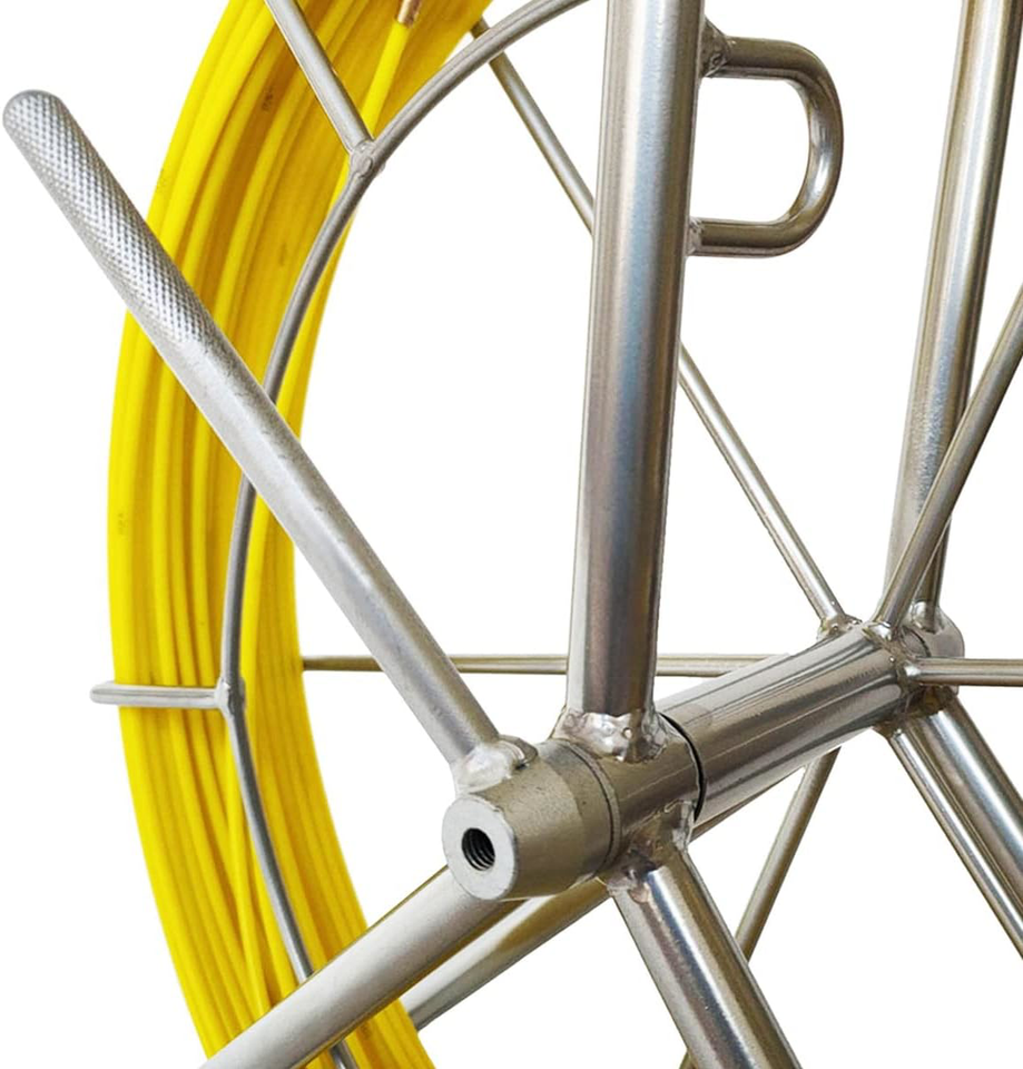 6MM 500FT Duct Rodder Fiberglass Fish Tape Cable Pulling Rod Cable ...