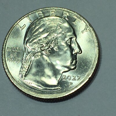 WASHINGTON QUARTER 2022 P ERROR FLOWER/HAIR DROOLING GEORGE #113 | eBay