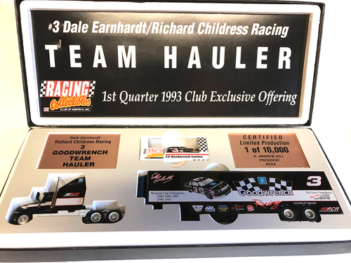 1993 RCCA 1:64 Dale Earnhardt/Richard Childress Racing Team Hauler #11 of 10,000 | eBay