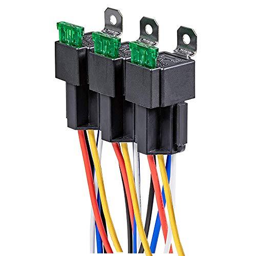 Gebildet 12V Fuse Relay Switch Harness Set - 30A ATO/ATC Blade Fuse, 5 ...