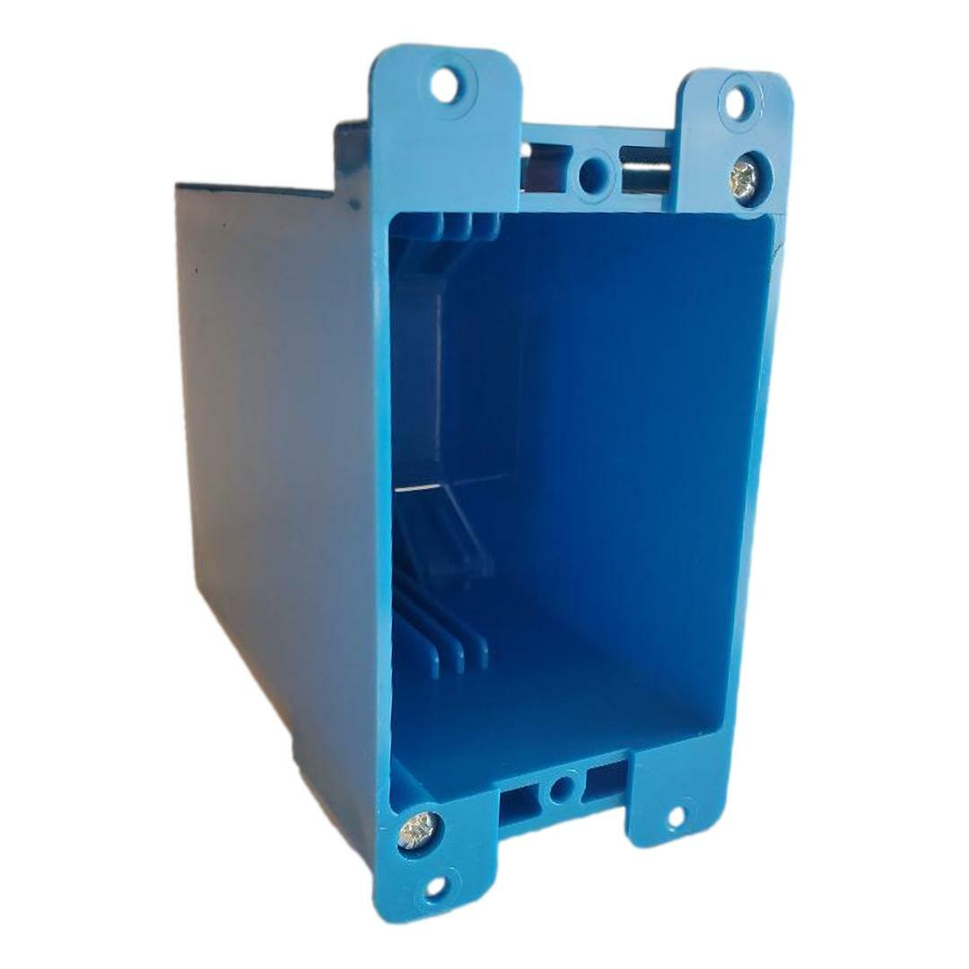 Blue Plastic Electrical Connection Boxes