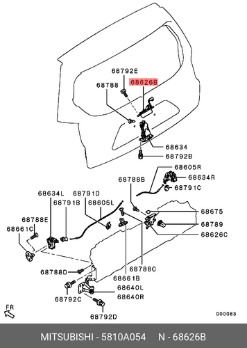Genuine OE Bracket Plastic 5810A054 for Mitsubishi 5810-A054 | eBay.de