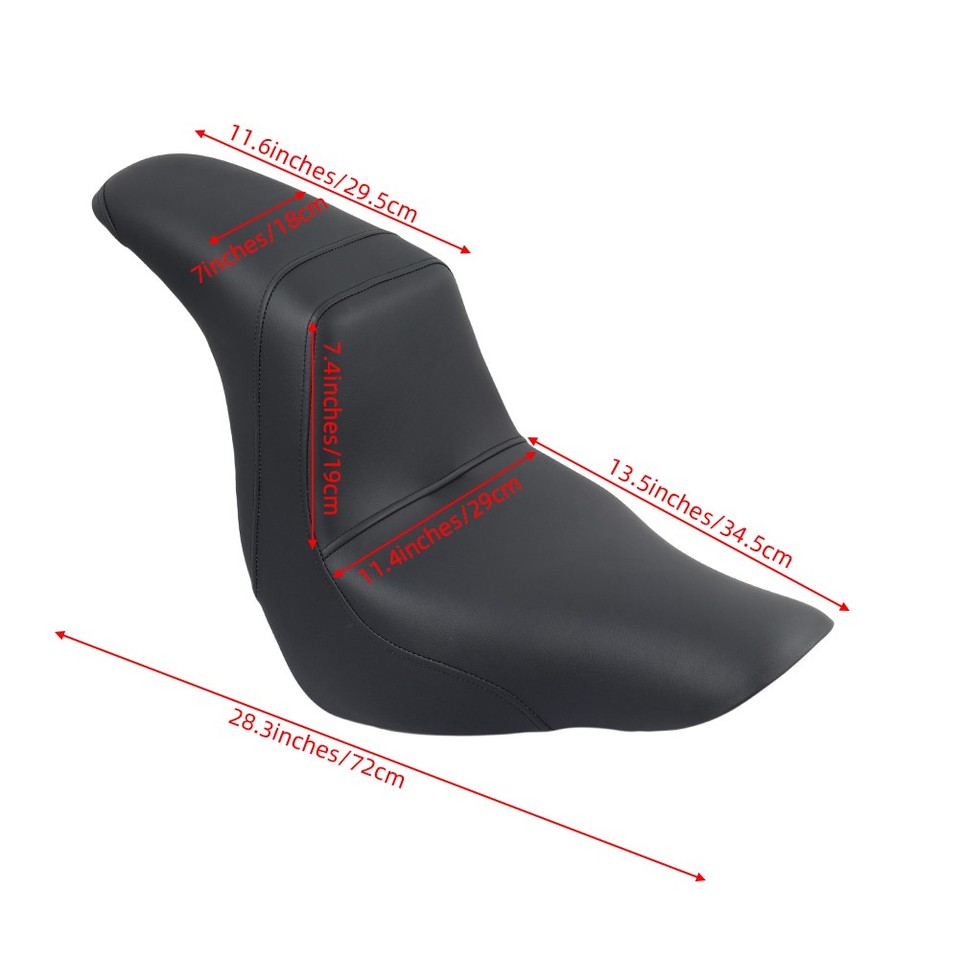 Motor Black Rider Passenger Seat For Harley Softail Low Rider FXLR ...
