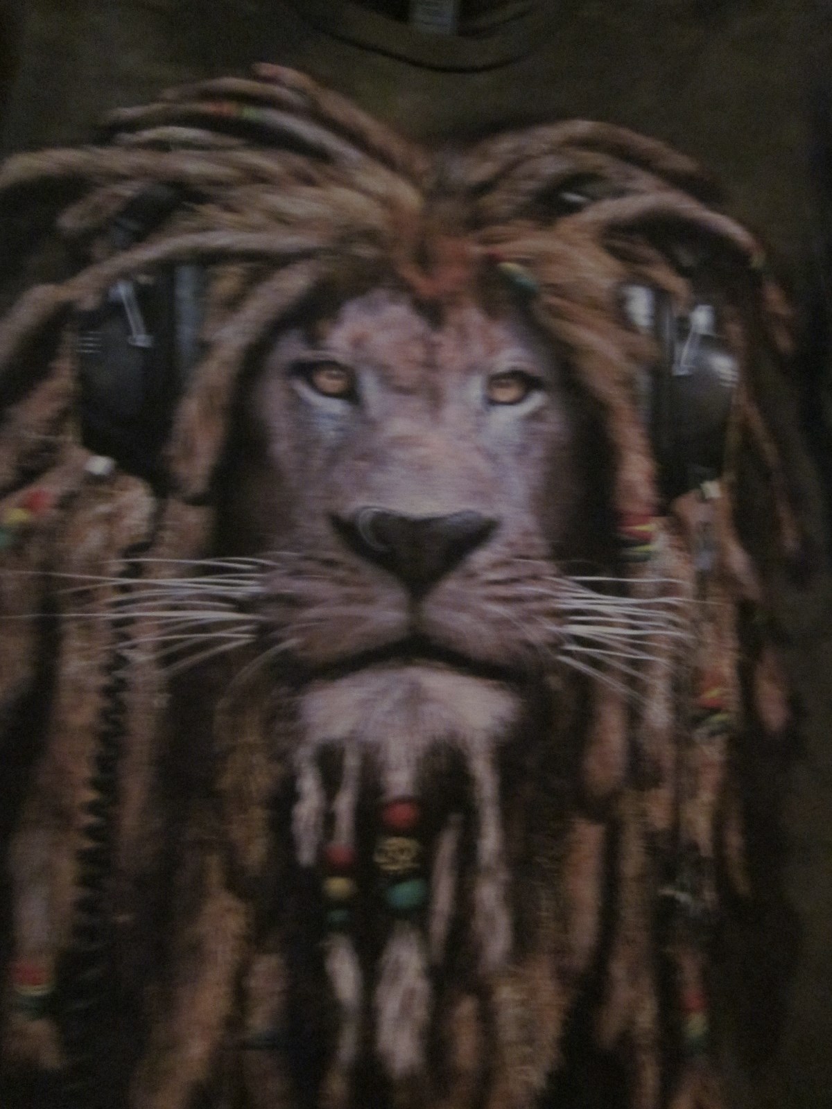 Rastafarian Lion With Dreads