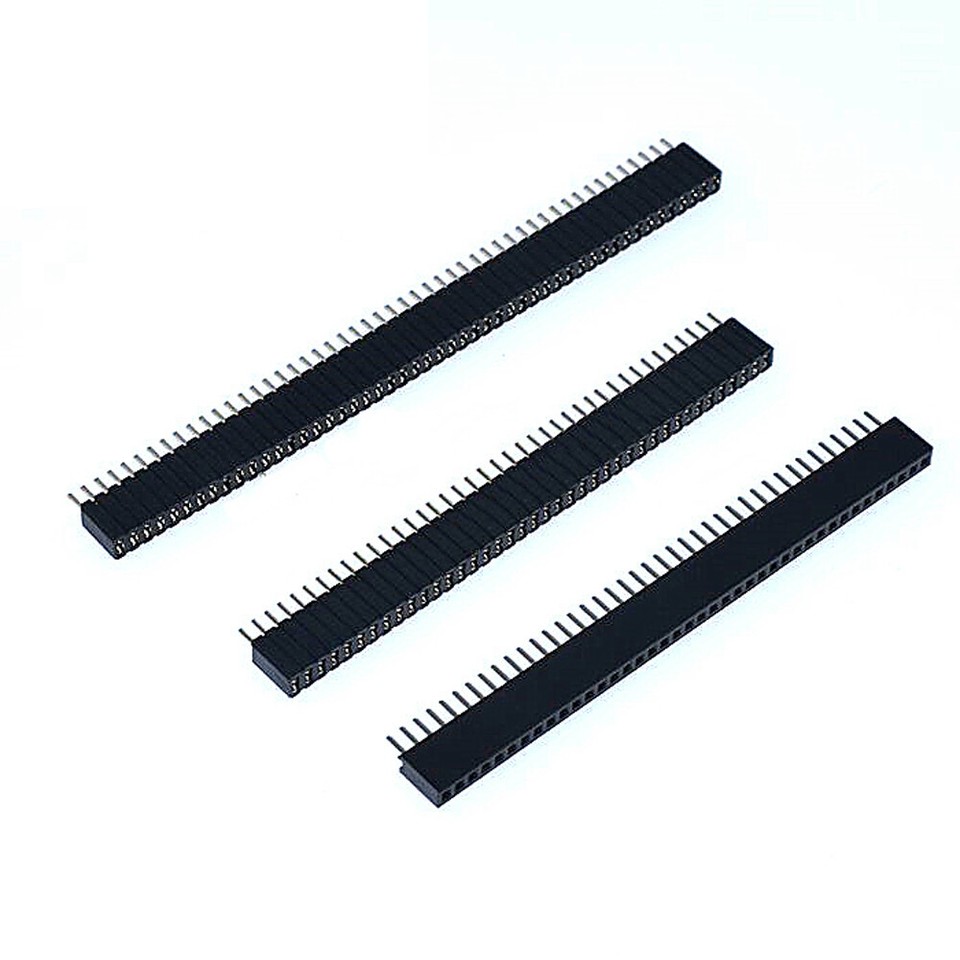 1.27mm Pitch Female Sockets Pin Header Connectors 1X2/3/4/5/6/7/8/9/10 ...