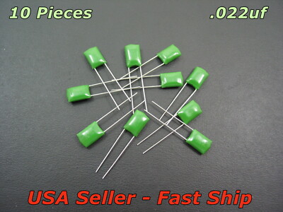 10 Pcs .022uf 100v Guitar Polyester Film Cap Tone Capacitors 223 22nf ...