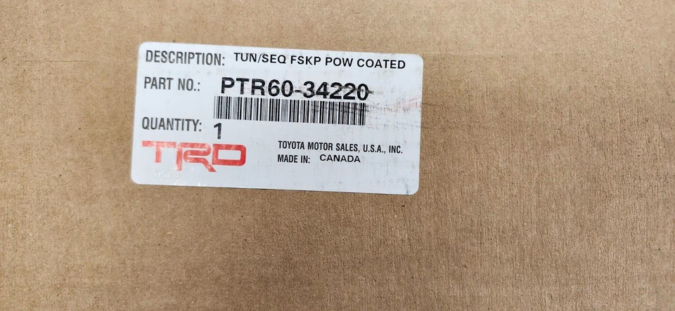 PTR60-34220 TRD Front Skid Plate Toyota Tundra, Sequoia (2022-2024) OEM ...