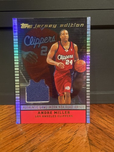 2002-03 Topps Jersey Edition Andre Miller Road Clippers 3316 | eBay