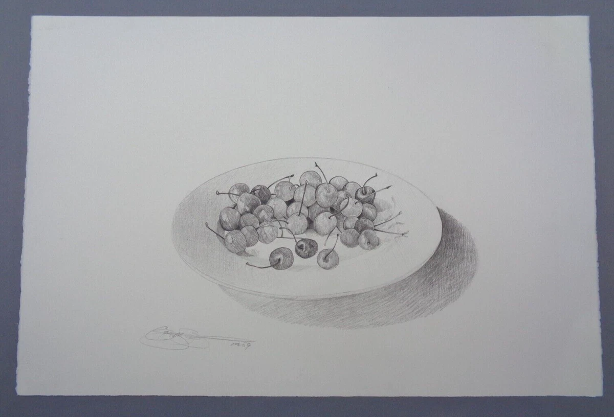 Still Life Drawing Fruit Bowl