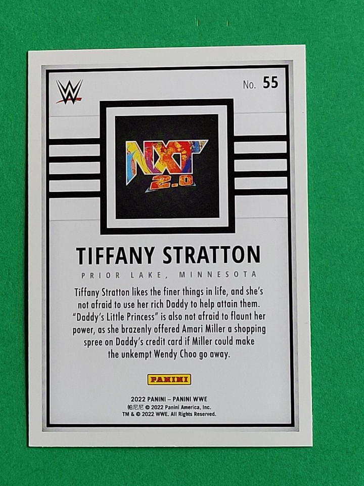 Tiffany Stratton 2022 WWE Panini International Debut Rookie Card # 55 ...