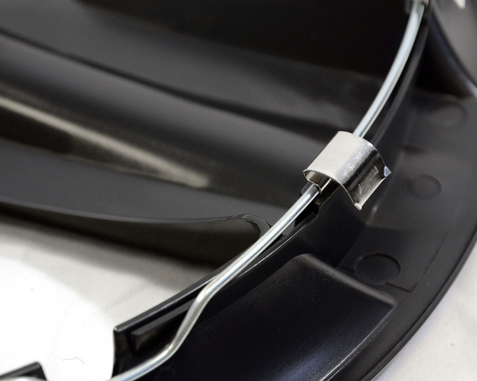 Set of 4 BLACK 17" Hub Caps Full Rim Wheel Covers 5 Spoke Star Hubs ...