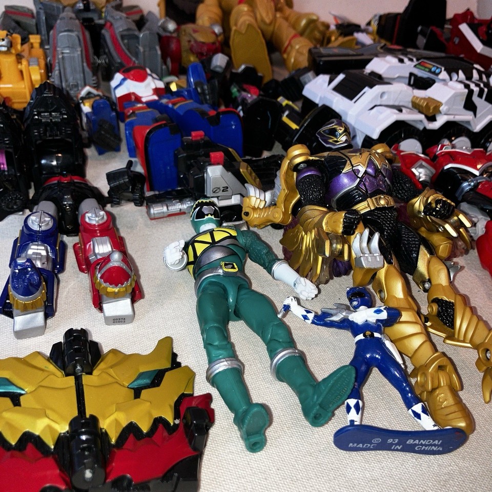Big Mixed Lot Power Ranger MMPR Bandai Figures, Accessories, Vehicles ...
