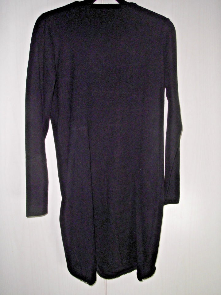 K004 Damen Srass u, Glitzer Kleid tiefschwarz, Gr. ca. M, Mischung ...