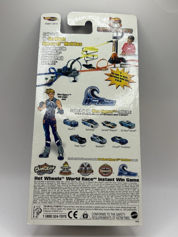 2003 Hot Wheels Highway 35 World Race #7 Corvette Stingray Wave Rippers ...