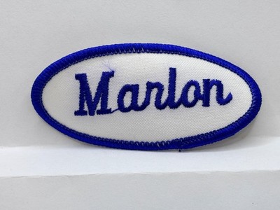 MARLON USED EMBROIDERED VINTAGE SEW ON NAME PATCH TAGS ASSORTED COLORS ...