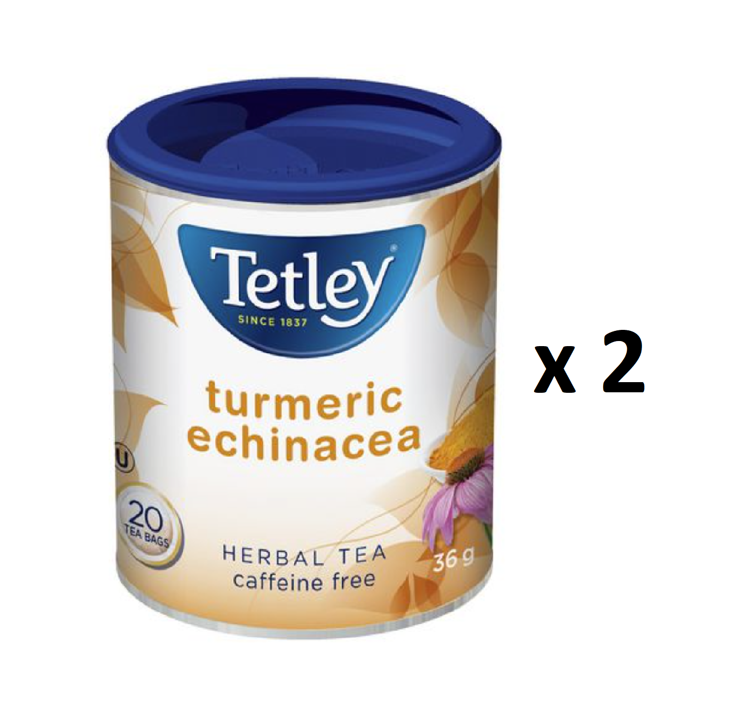 Tetley Turmeric Echinacea Herbal Tea (20 Each) - Pack of 2 | eBay