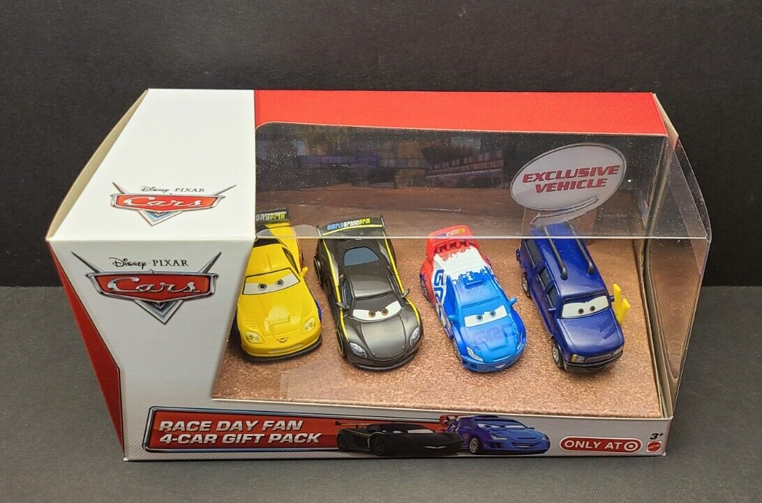 Pixar Cars 2 • Race Day Fan 4-Car Gift Pack • Lewis Hamiton Clutch ...