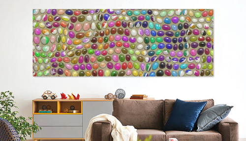 Beautiful Abstract Colorful Pebbles Print Home Decor Wall Art choose ...