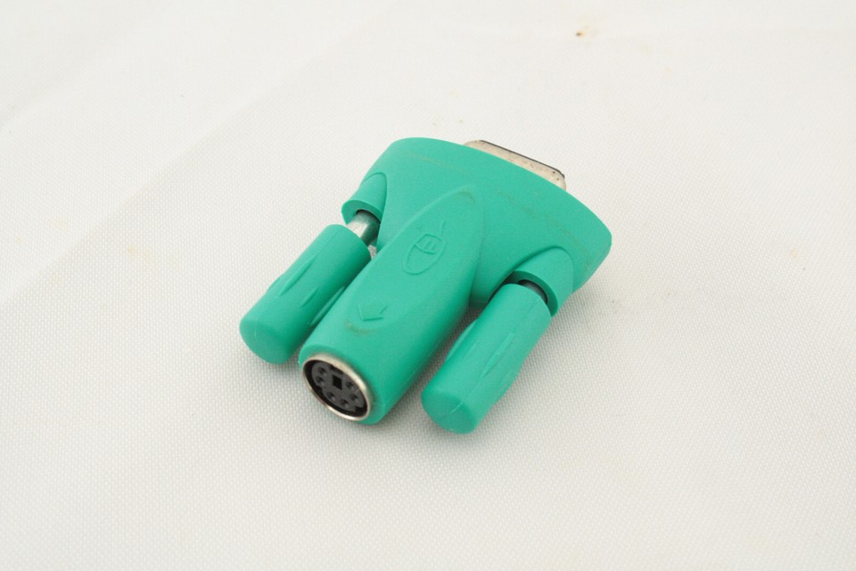 PS/2 Mini Din Female to DB9 Serial Female Mouse Adapter/Converter ...