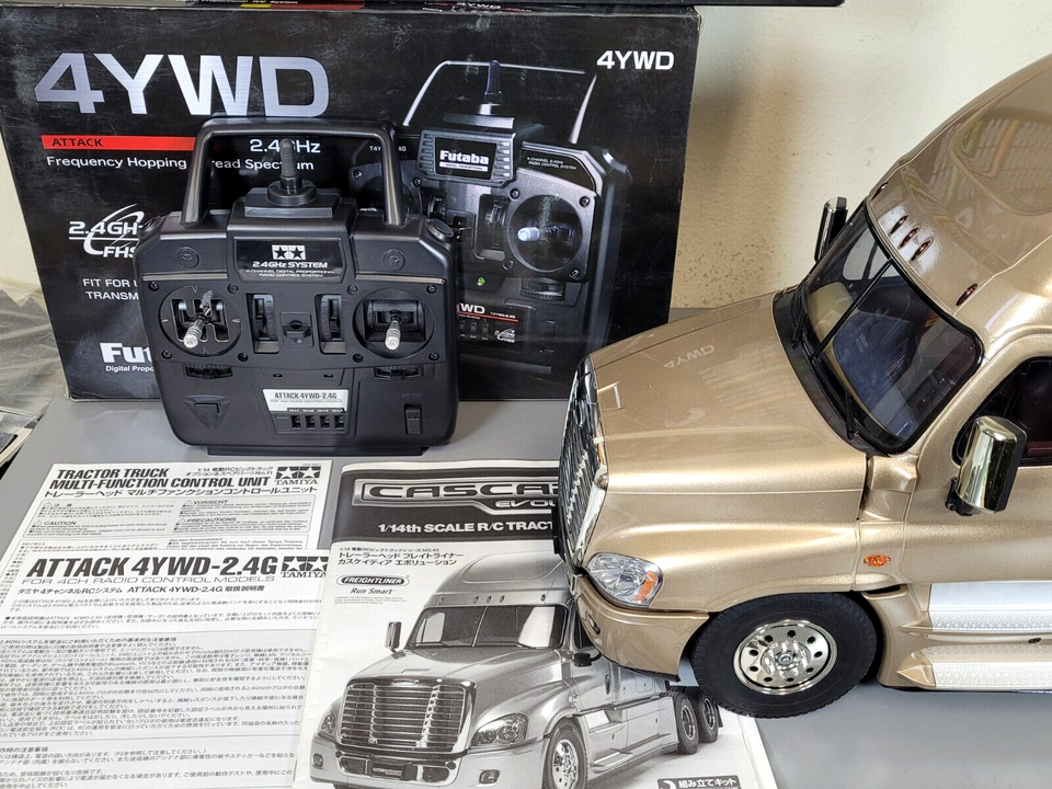 Tamiya 1/14 XB Cascadia Freightliner Truck +MFC-01 Sound LED Unit ...