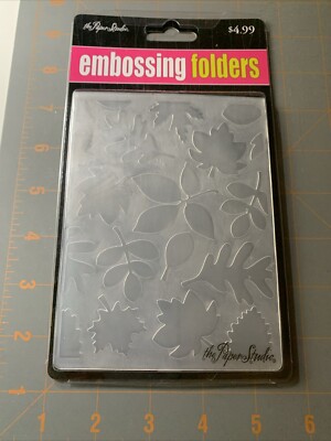 The Paper Studio Embossing Folders Halloween A2 LEAVES ~ #489724 | eBay
