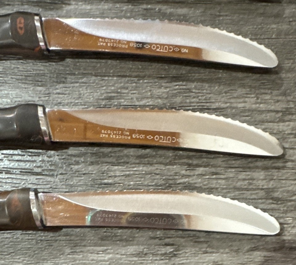 CUTCO Set of 8 Serrated Steak Knives 1058 Bakelite | eBay