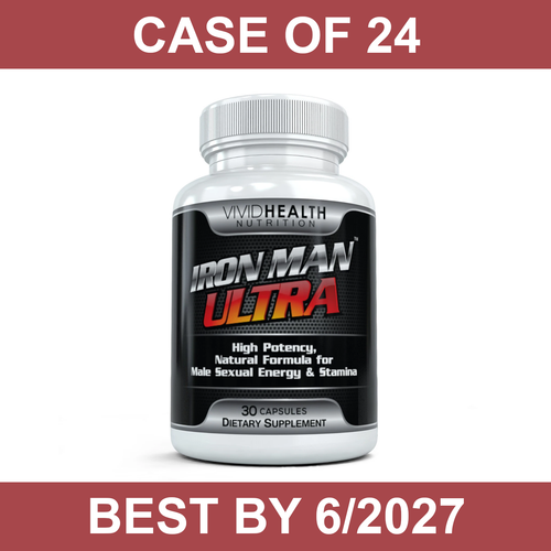 24x Case Pack Iron Man Ultra: Male Enhancement Pills for Rock-Hard ...