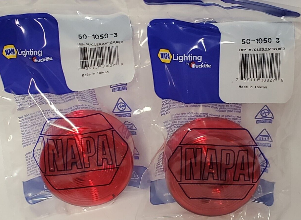 TRUCK-LITE LMP-M/C, LED 2.5" 12V NAPA RED 50-1050-3 LOT OF 2 | eBay