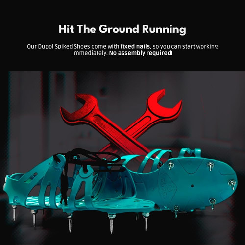 Spiked Shoes Epoxy Floor Ready-to-Use 3/4” for Self-Leveling Cement ...